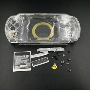 housing case shell with buttons screwdrivers for sony psp 1000 1001 - clear