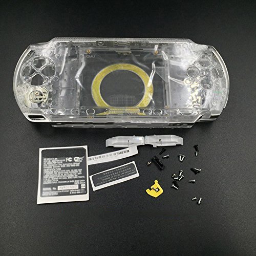 Housing Case Shell with Buttons Screwdrivers for Sony PSP 1000 1001 - Clear