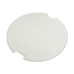 litko 100mm circular | round notched tank base | compatible with star wars: legion | clear | (3mm clear thick acrylic)