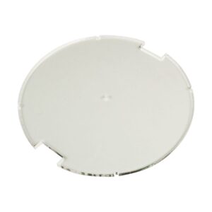 litko 100mm circular | round notched tank base | compatible with star wars: legion | clear | (1.5mm clear thick acrylic)