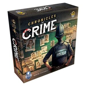 chronicles of crime board game | murder mystery game | criminal investigation game | cooperative game for kids and adults | ages 12+ | 1-4 players | avg. playtime 60-90 mins | made by lucky duck games