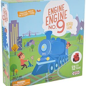 AMIGO Engine Engine No. 9 Kids Board Game with 12 Toy Trains