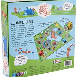 AMIGO Engine Engine No. 9 Kids Board Game with 12 Toy Trains