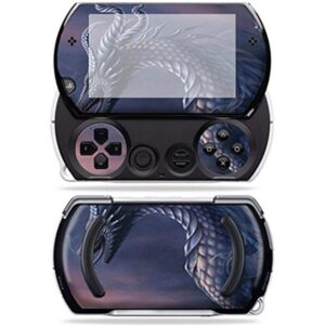 mightyskins skin compatible with sony psp go system wrap sticker skins dragon fantasy