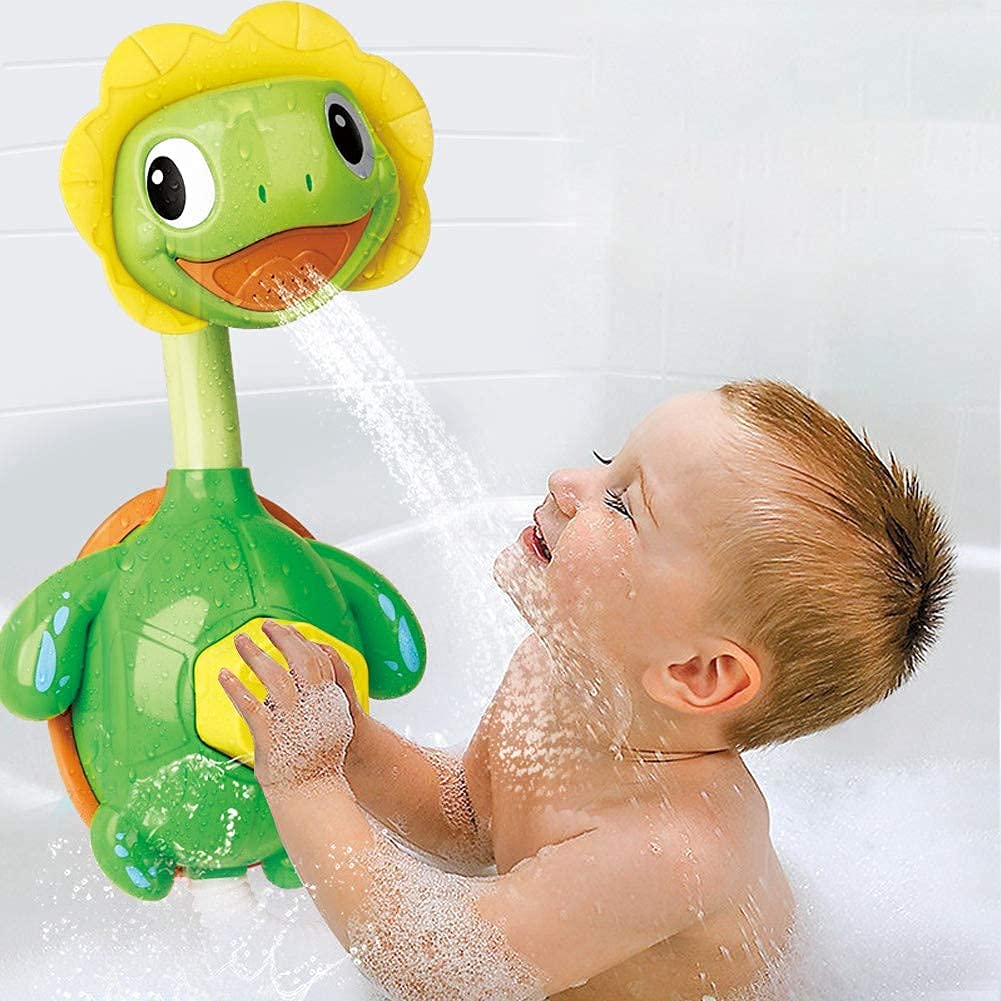 Turtle Baby Bath Toys Spray Bathing Tub Fountain Toys for Kid Hand Shower Floating Bathtub Shower Pool Bathroom Toy for Baby Toddler Infant Kids