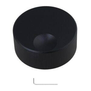 lovermusic lovermusic 32x13mm black sandblasting audio control tuning knob fit 6mm dia bore