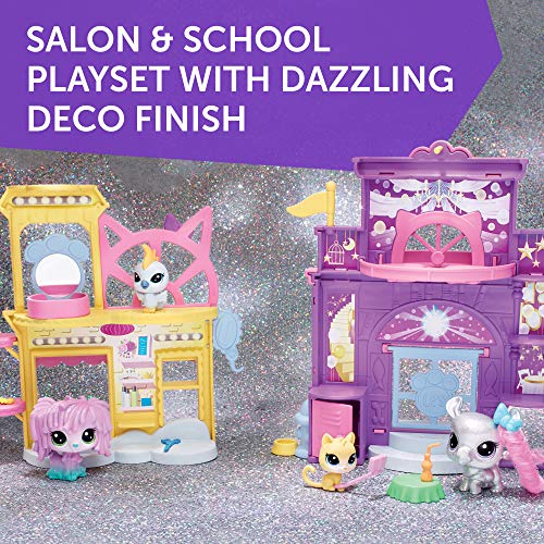 Littlest Pet Shop Prep 'n Party Double Playset Toy, Sparkle Deco, Includes Fan-Voted Pet, Ages 4 and Up