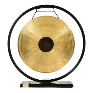 14" gongs on the au courant gong stand - includes gong of your choice, stand, & mallet/traditional chinese gong/great for meditation & sound healing/bronze gong