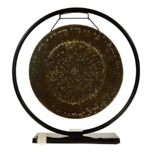 14" gongs on the au courant gong stand - includes gong of your choice, stand, & mallet/traditional chinese gong/great for meditation & sound healing/bronze gong