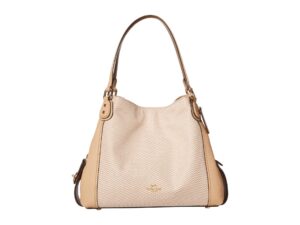 coach legacy jacquard edie 31 shoulder bag beechwood one size