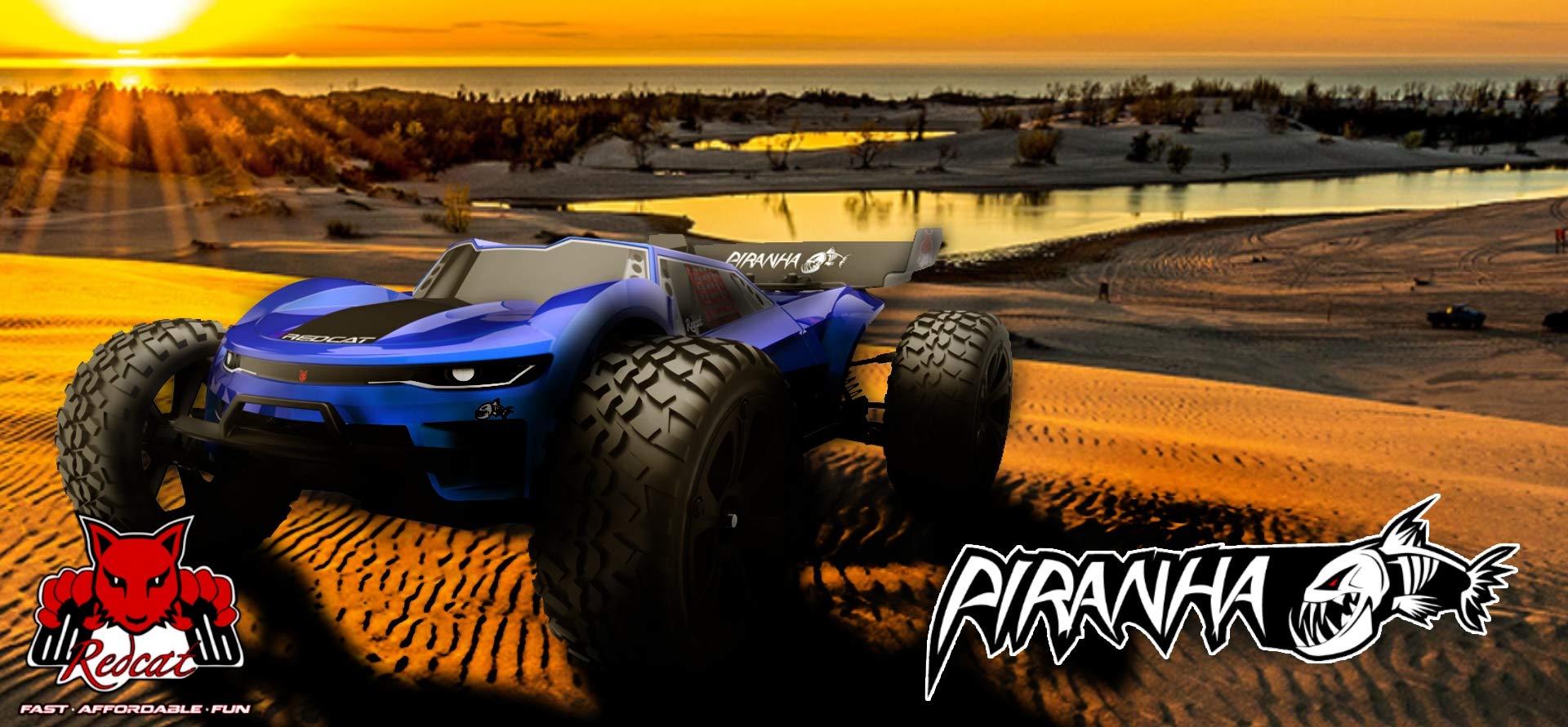 Redcat Racing Piranha-TR-10 Piranha Tr10 Truggy, Blue