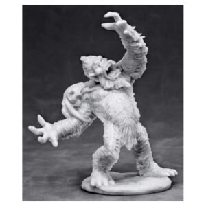 reaper yeti chieftain miniature 25mm heroic scale warlord bones miniatures