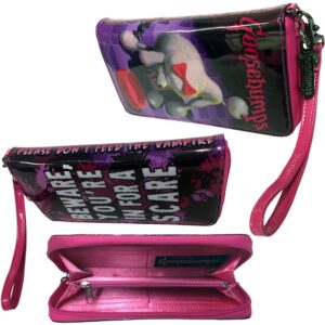 women's kreepsville goosebumps vampire poodle clutch wallet