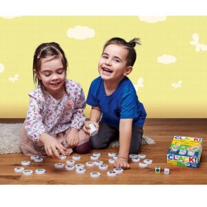 AMIGO Games Clack! Categories - Exciting Kids Magnetic Stacking Game for 2-8 players Ages 7+ | Fun, Educational, & Fast-Paced Family Game