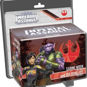 Star Wars Imperial Assault Board Game Sabine Wren and Zeb Orrelios EXPANSION - Epic Sci-Fi Strategy Game for Kids and Adults, Ages 14+, 1-5 Players, 1-2 Hour Playtime, Made by Fantasy Flight Games