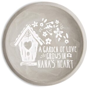 pavilion gift company 55220 a garden of love grows in nana's heart keepsake dish