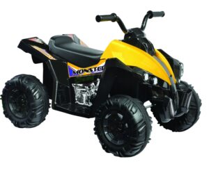 kid motorz monster quad in black (12v) (model: 1310)