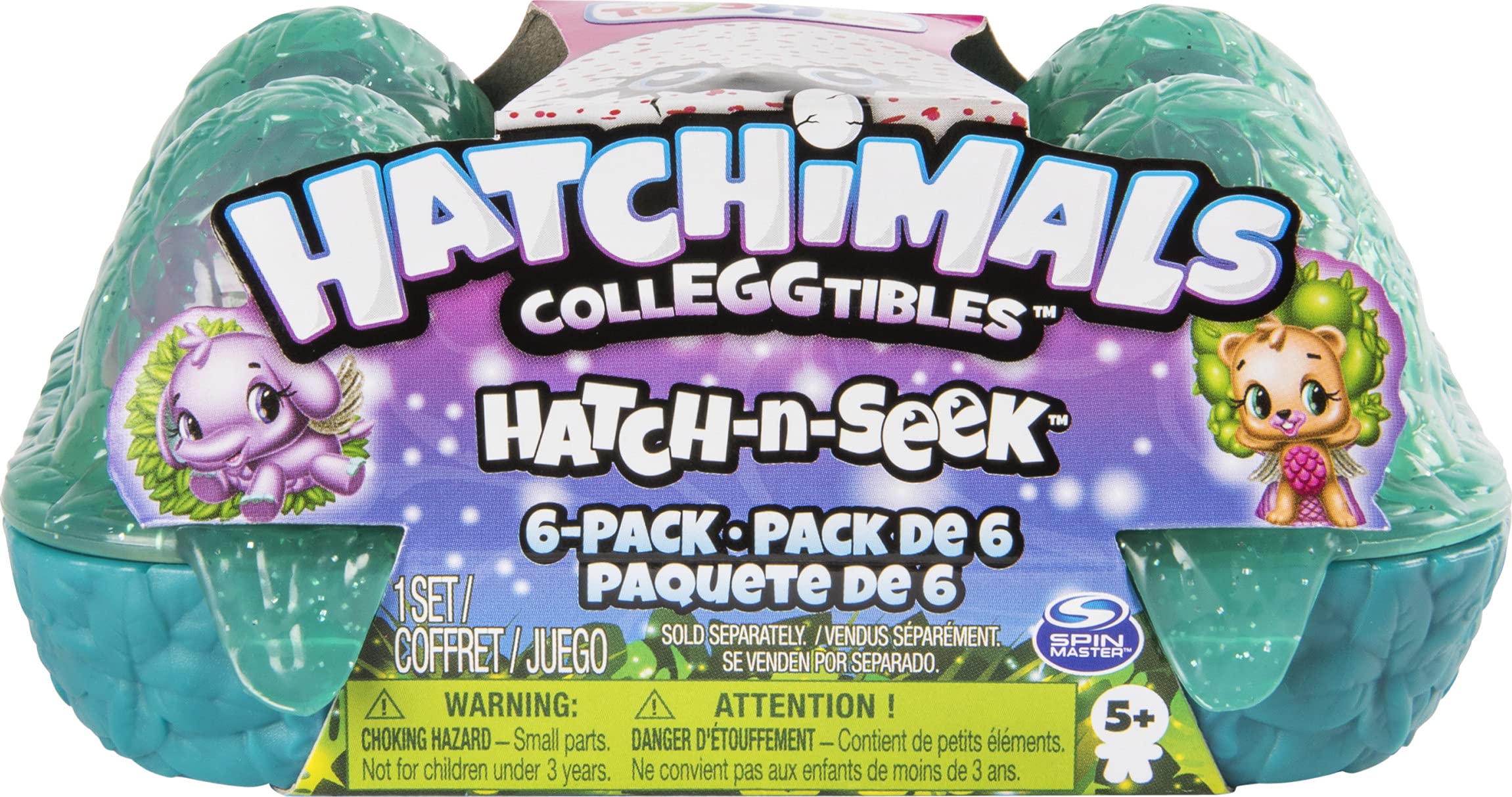 Hatchimals CollEGGtibles, Hatch and Seek 6 Pack Easter Egg Carton with Hatchimals CollEGGtibles, Amazon Exclusive, for Ages 5 and Up