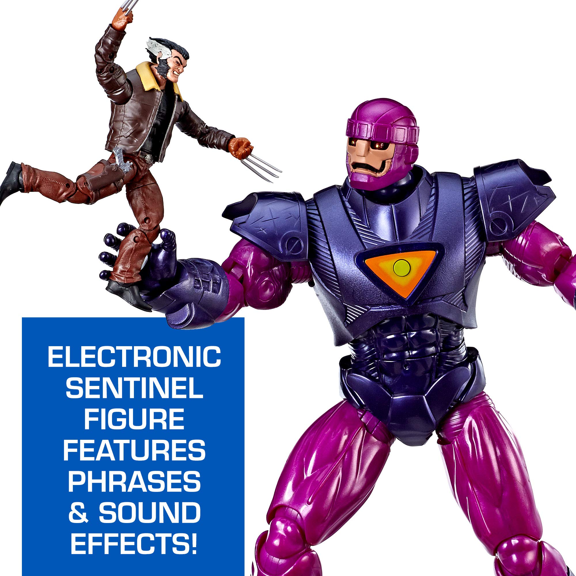 Hasbro Marvel Legends Series X-Men Days of Future Past 16" Electronic Sentinel and 6" Wolverine Figure (Amazon Exclusive)