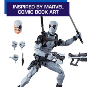 Marvel E1974 Hasbro Legends Series 12" Deadpool Action Figure from Uncanny X-Force Comics with Blaster/Weapon Accessories & 30 Points of Articulation (Amazon Exclusive)