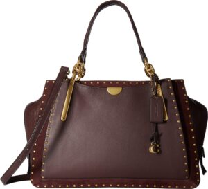 coach dreamer 36 in rivets b4/oxblood one size