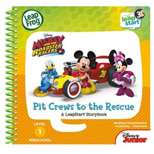 LeapFrog Leapstart Nursery: Mickey and The Roadster Racers Pit Crews to The Rescue Story Book (3D Enhanced)