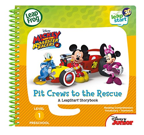 LeapFrog Leapstart Nursery: Mickey and The Roadster Racers Pit Crews to The Rescue Story Book (3D Enhanced)