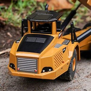 Gemini&Genius Rigid Articulated Dump Truck Six Wheels Heavy Duty Construction Site Vehicle Toys 1:50 Scale Diecast Site Dumper Collectible Alloy Model Engineering Toys for Kid and Decoration for House