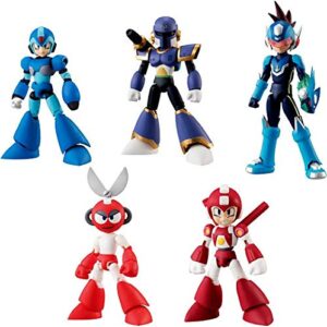 bandai shokugan 66 action dash mega man 2 action figure (set of 5)