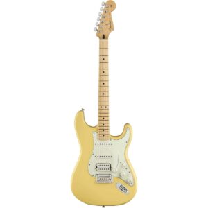 fender player stratocaster hss electric guitar, with 2-year warranty, buttercream, maple fingerboard