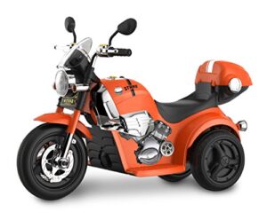 kid motorz 6v motorcycle ride on, orange