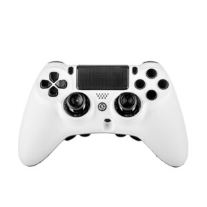 scuf gaming impact video game controller for playstation 4 and pc, white