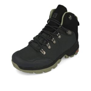 salomon women's outback 500 gtx backpacking boots, ebony/black/shadow, 7.5