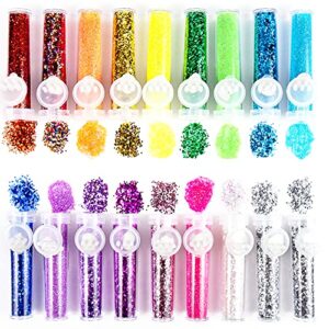 horizon group usa assorted glitter tubes, pack of 18, neon, glitter, metallic colors