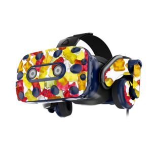 mightyskins skin compatible with htc vive pro vr headset - gummy bears | protective, durable, and unique vinyl decal wrap cover | easy to apply, remove, and change styles | made in the usa