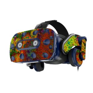 mightyskins skin compatible with htc vive pro vr headset - rust | protective, durable, and unique vinyl decal wrap cover | easy to apply, remove, and change styles | made in the usa