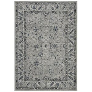 safavieh charleston collection area rug - 9' x 12', grey & dark grey, oriental distressed design, non-shedding & easy care, ideal for high traffic areas in living room, bedroom (chl413f)