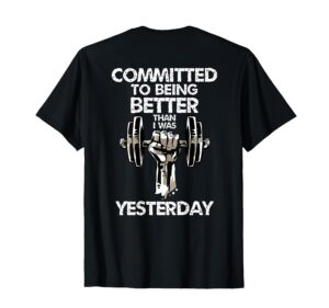 weightlifting fitness tshirt t-shirt