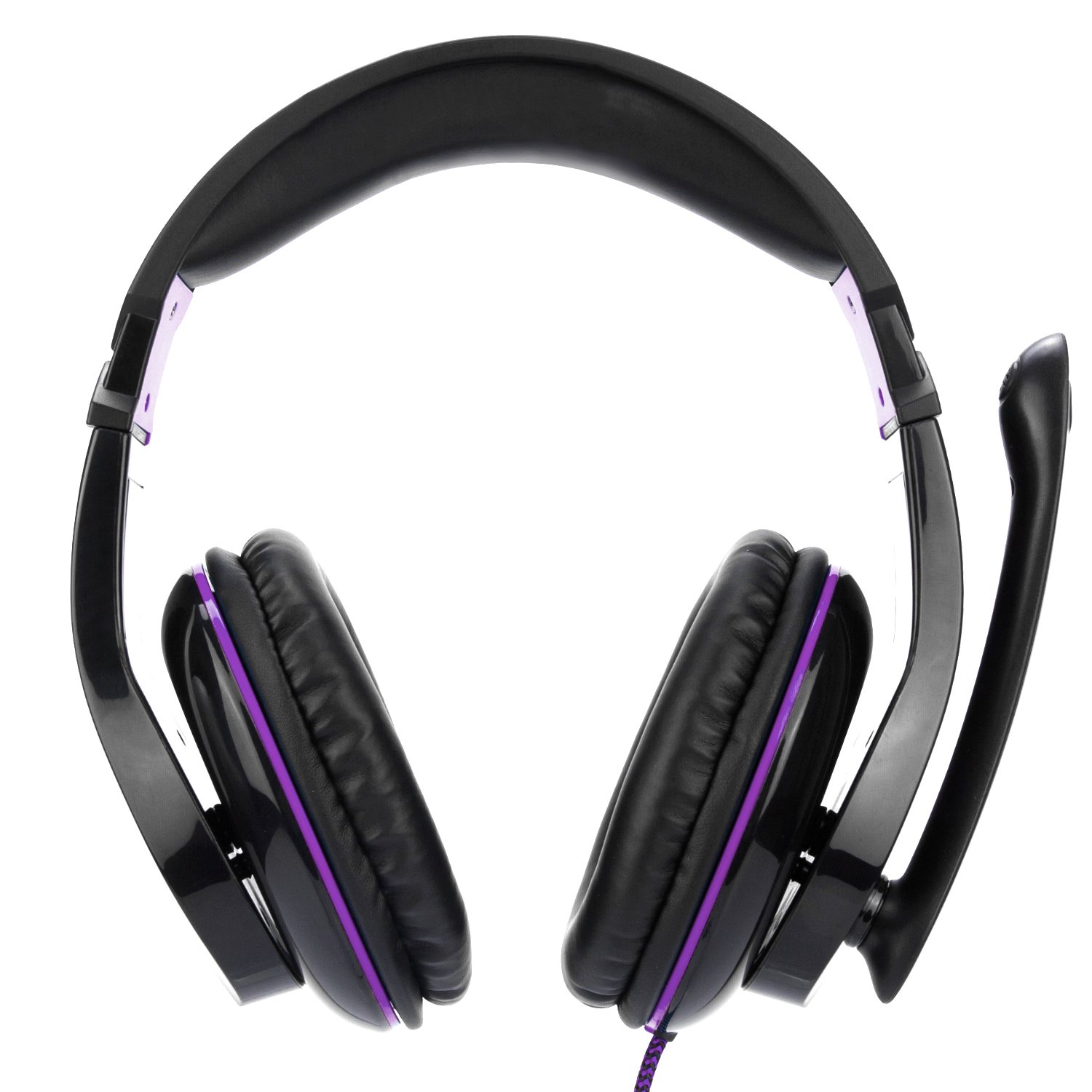 Stereo Gaming Headset PS4 Xbox One X, Anivia A9S Wired Over Ear Headphone with Mic for PC MAC Laptop Mobile iPad Nintendo Switch Games(Black Purple)