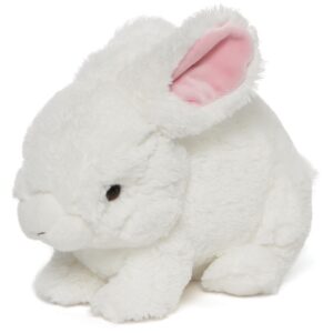 gund whispers bunny stuffed animal, bunny rabbit easter decorations, easter bunny plush toy, white, 12"