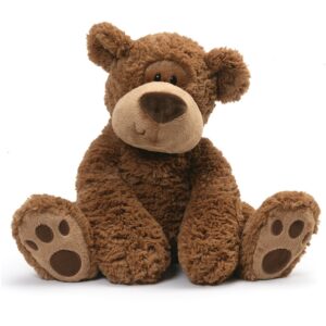 gund grahm teddy bear, premium stuffed animal for ages 1 and up, brown, 18”