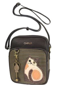 chala cat organizer crossbody handbag - cat lovers gift