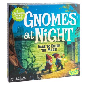 peaceable kingdom gnomes at night a cooperative maze game for 2 to 4 kids ages 6+