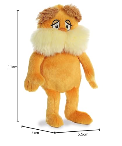 Aurora® Whimsical Dr. Seuss™ The Lorax Stuffed Animal - Magical Storytelling - Officially Licensed - Orange 12 Inches