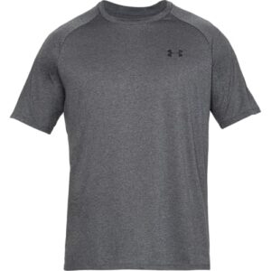 under armour men's tech 2.0 short-sleeve t-shirt , carbon heather (090)/black, medium