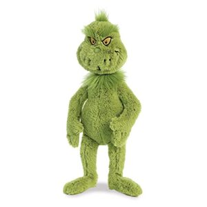 aurora® whimsical dr. seuss™ grinch stuffed animal - magical storytelling - officially licensed - green 16 inches