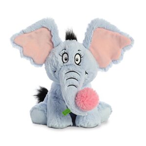 aurora® whimsical dr. seuss™ horton stuffed animal - magical storytelling - officially licensed - blue 12 inches