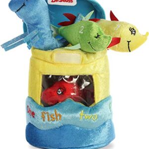 Aurora® Whimsical Dr. Seuss™ Dr. Seuss Fish Playset Stuffed Animal - Magical Storytelling - Literary Inspiration - Multicolor 8 Inches