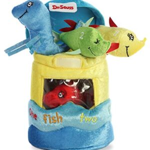 Aurora® Whimsical Dr. Seuss™ Dr. Seuss Fish Playset Stuffed Animal - Magical Storytelling - Literary Inspiration - Multicolor 8 Inches