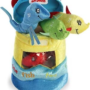 Aurora® Whimsical Dr. Seuss™ Dr. Seuss Fish Playset Stuffed Animal - Magical Storytelling - Literary Inspiration - Multicolor 8 Inches